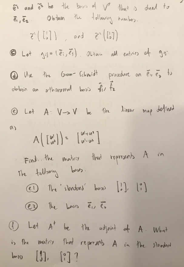 Solved Complex Vector Spaces / Basis / Linear Independence / | Chegg.com