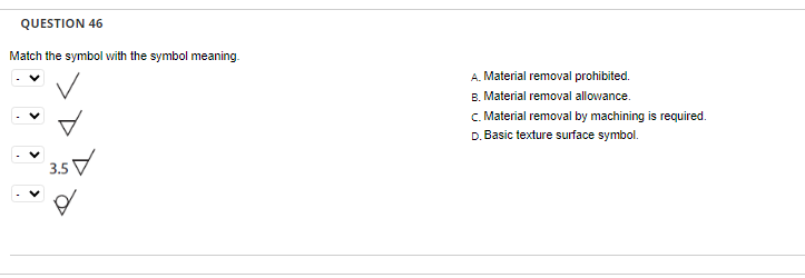 Solved Match the symbol with the symbol meaning. A. Material | Chegg.com