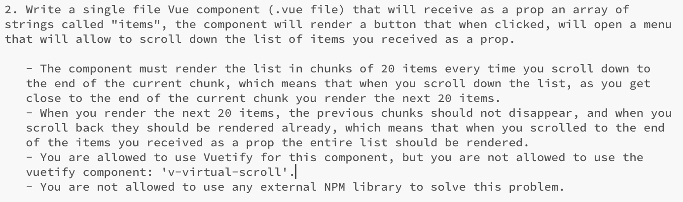 2 Write A Single File Vue Component Vue File That 