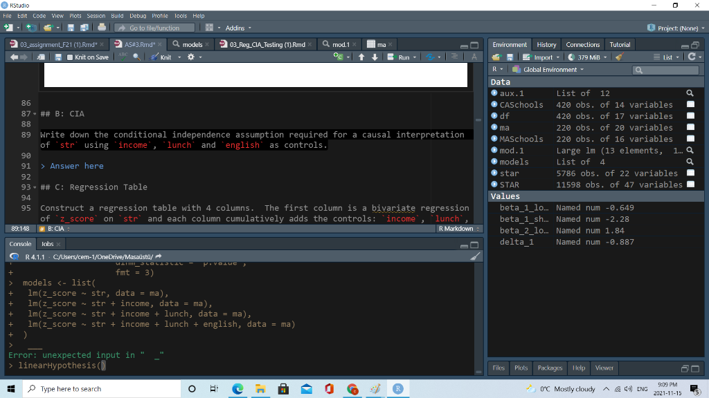 Write down the conditional independence assumption | Chegg.com