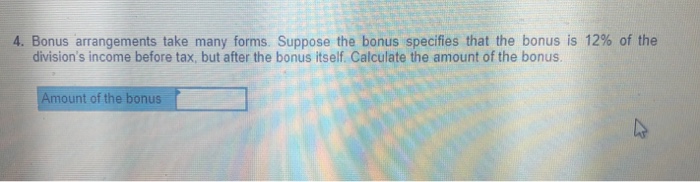 Solved Sometimes compensation packages include bonuses | Chegg.com Solved Sometimes compensation packages include bonuses | Chegg.com