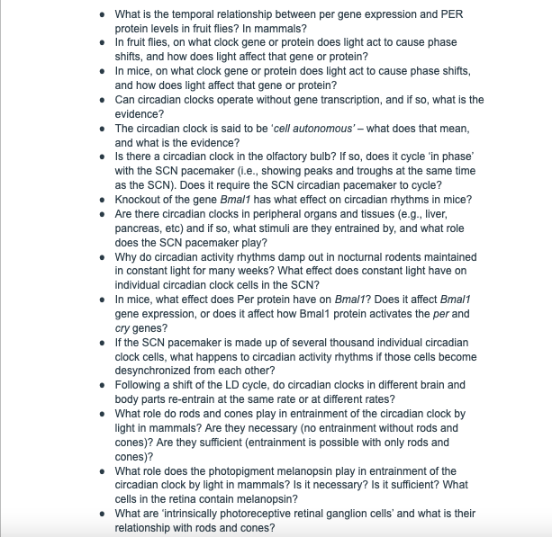 Solved - What is the temporal relationship between per gene | Chegg.com