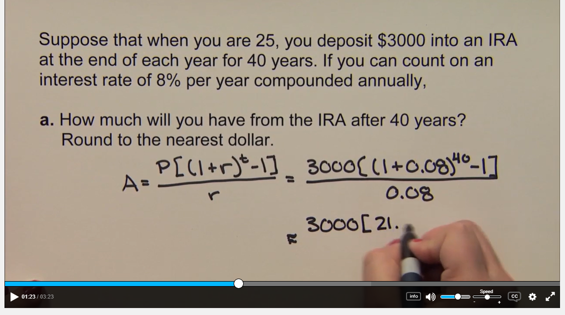 Solved You deposit $2000 into an IRA at the end of each | Chegg.com