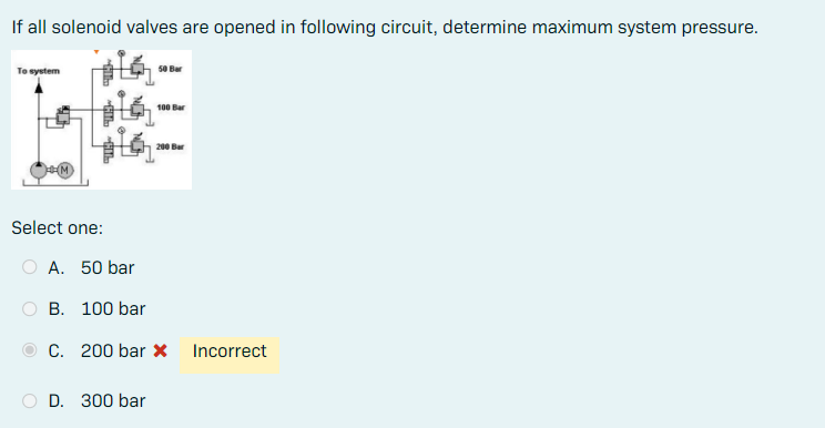 Solved If all solenoid valves are opened in following | Chegg.com