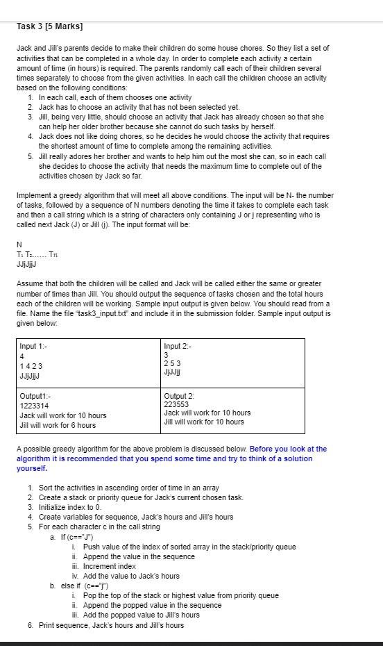 Solved Must Use Java For Each Problem You Must Take Input 