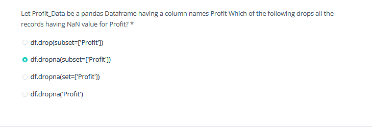 Solved Let Profit Data Be A Pandas Dataframe Having A Column Chegg