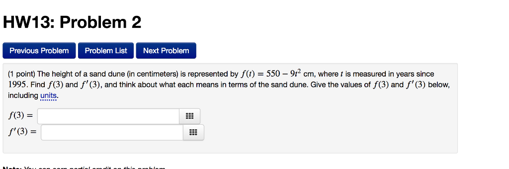 Solved HW13: Problem 2 Previous Problem Problem List Next | Chegg.com Solved HW13: Problem 2 Previous Problem Problem List Next | Chegg.com