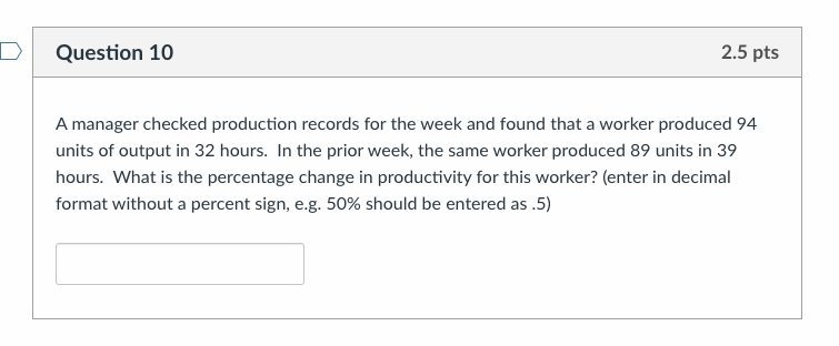 Solved A manager checked production records for the week and | Chegg.com