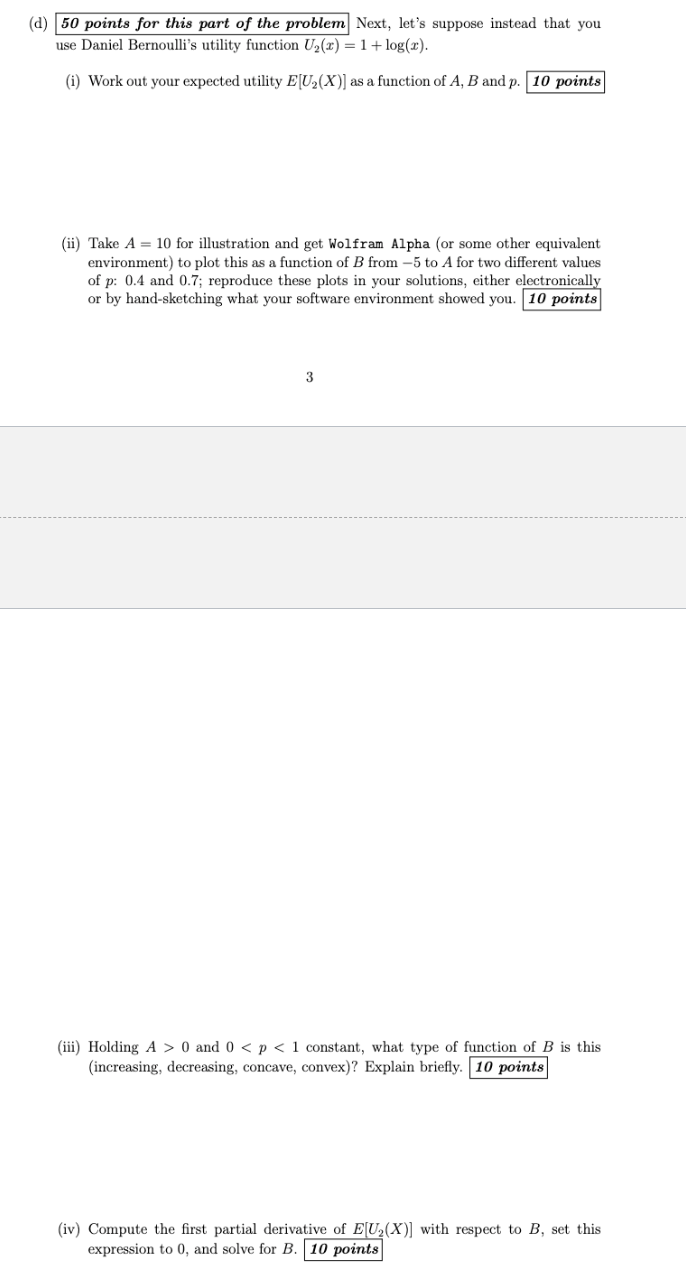Solved (d) 50 points for this part of the problem Next, | Chegg.com