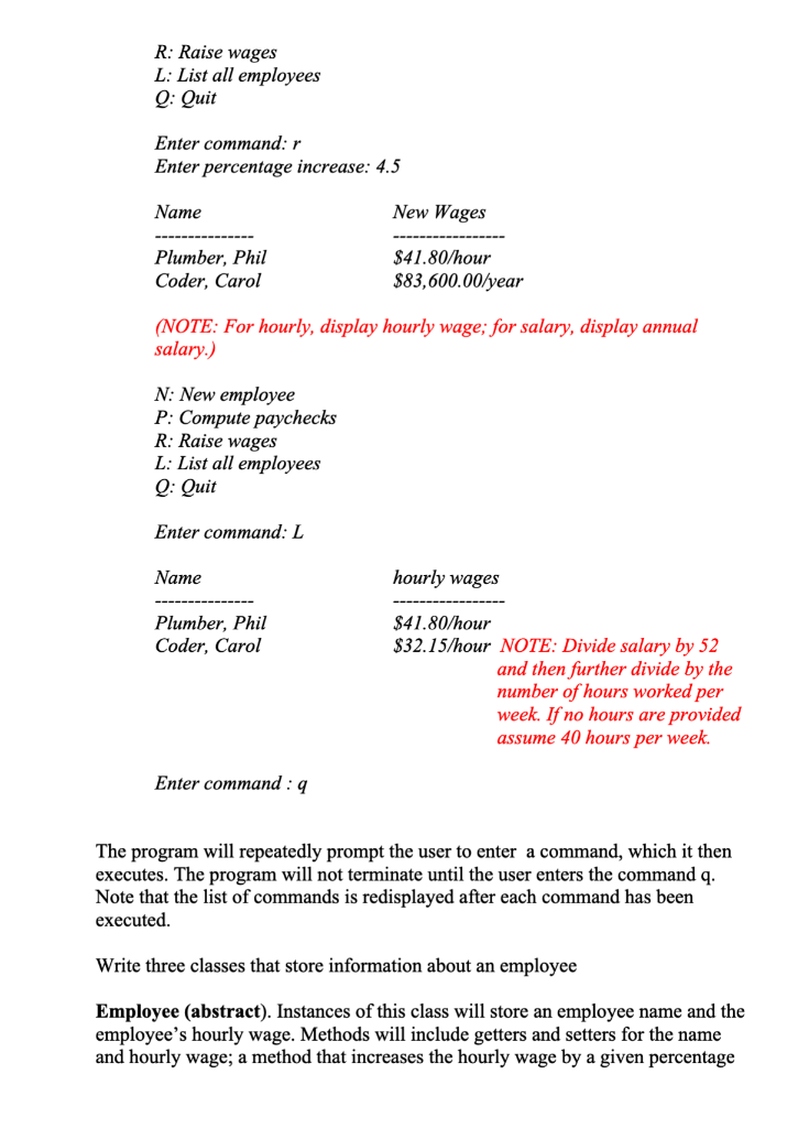 Solved EMPLOYEE (Inheritance 1. Write a program that | Chegg.com