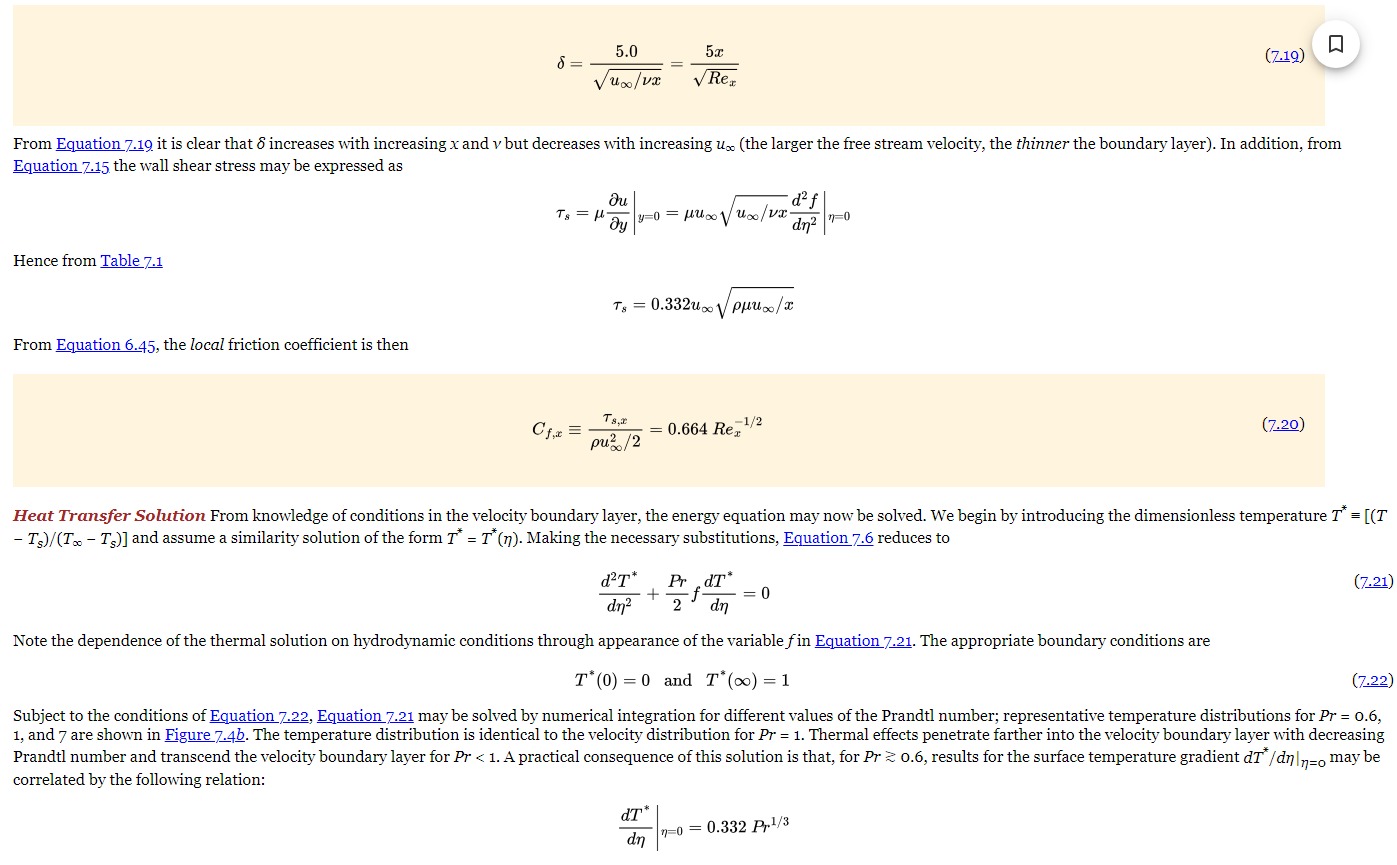 Solved δ=u∞/νx5.0=Rex5x From Equation 7.19. it is clear that | Chegg.com