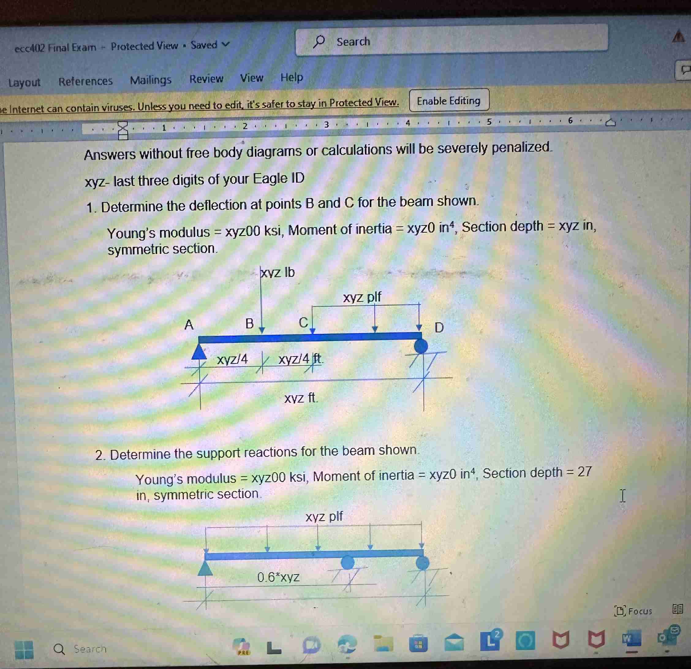 Answers without free body diagrams or calculations | Chegg.com