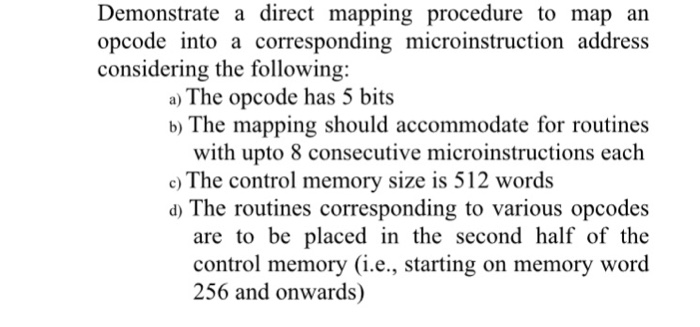 Solved Consider the control unit and microinstruction format | Chegg.com