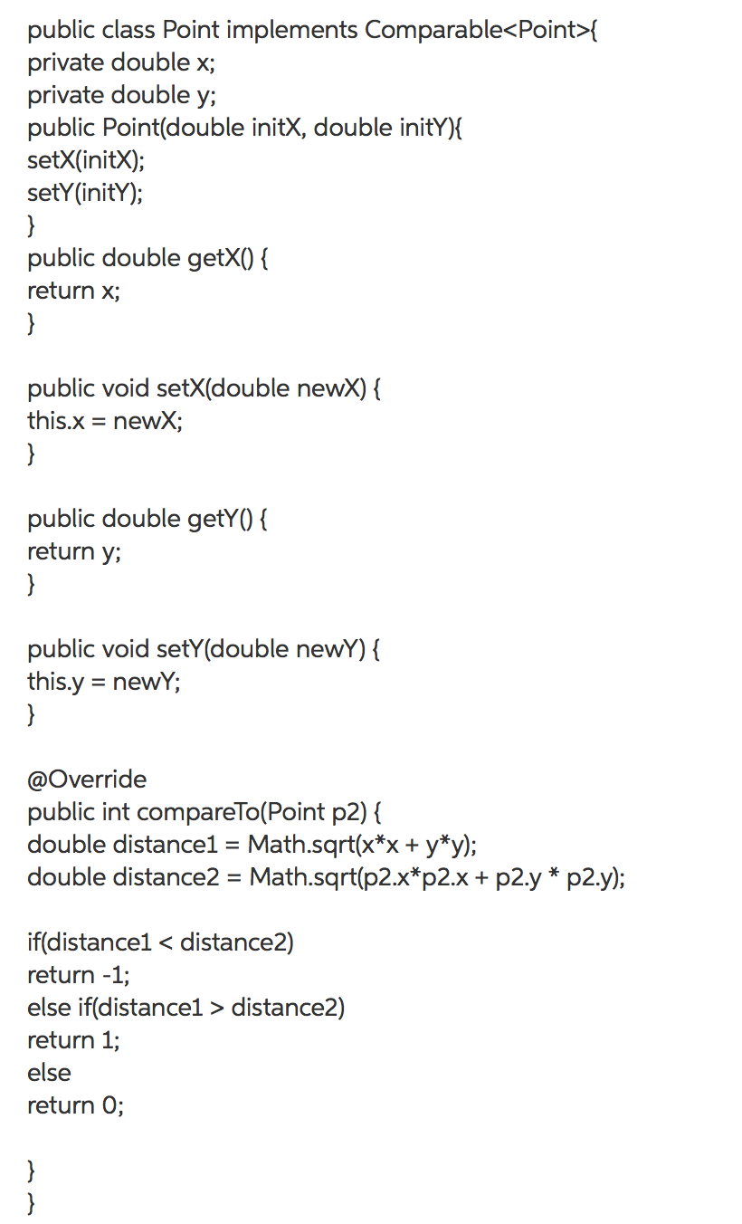 Solved For the Method Class Listed in the first pic, I need | Chegg.com