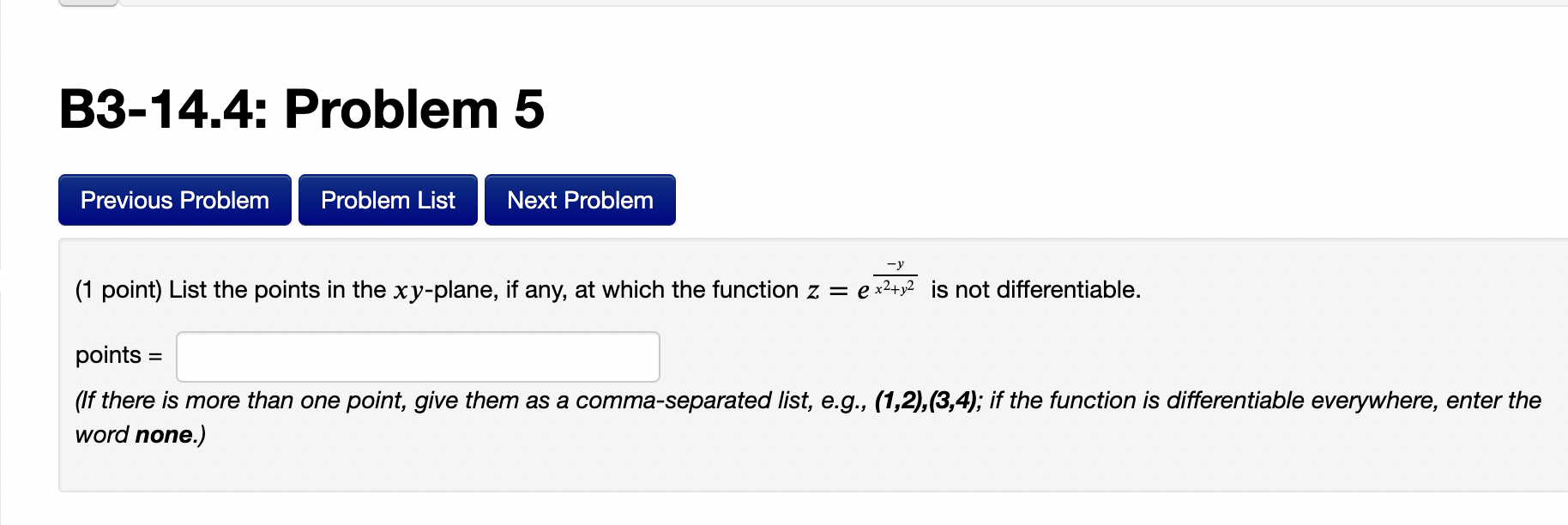Solved B3-14.4: Problem 5 Previous Problem Problem List Next | Chegg.com