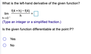 Solved Compute the right-hand and left-hand derivatives as | Chegg.com