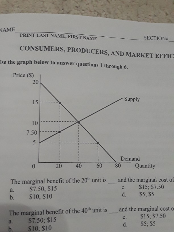 Solved NAME PRINT LAST NAME, FIRST NAME SECTION# | Chegg.com