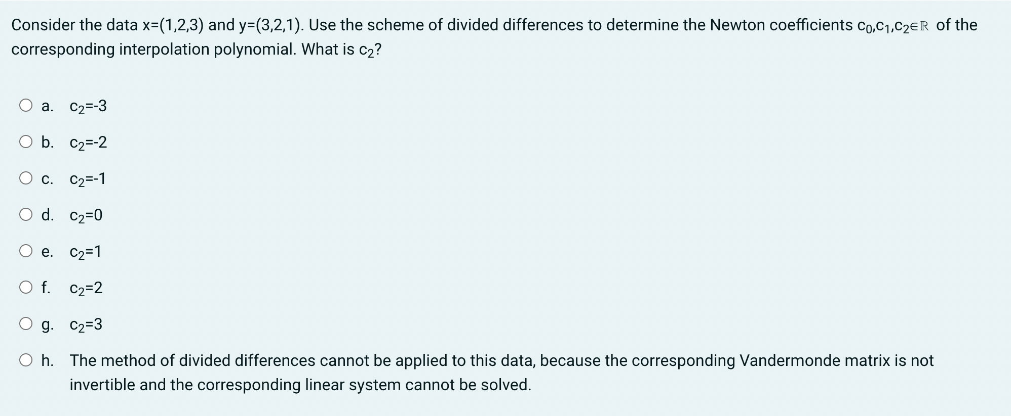 Solved Consider the data x=(1,2,3) and y=(3,2,1). Use the | Chegg.com