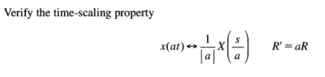 Solved Verify the time-scaling property tan)-, áldr=ar | Chegg.com