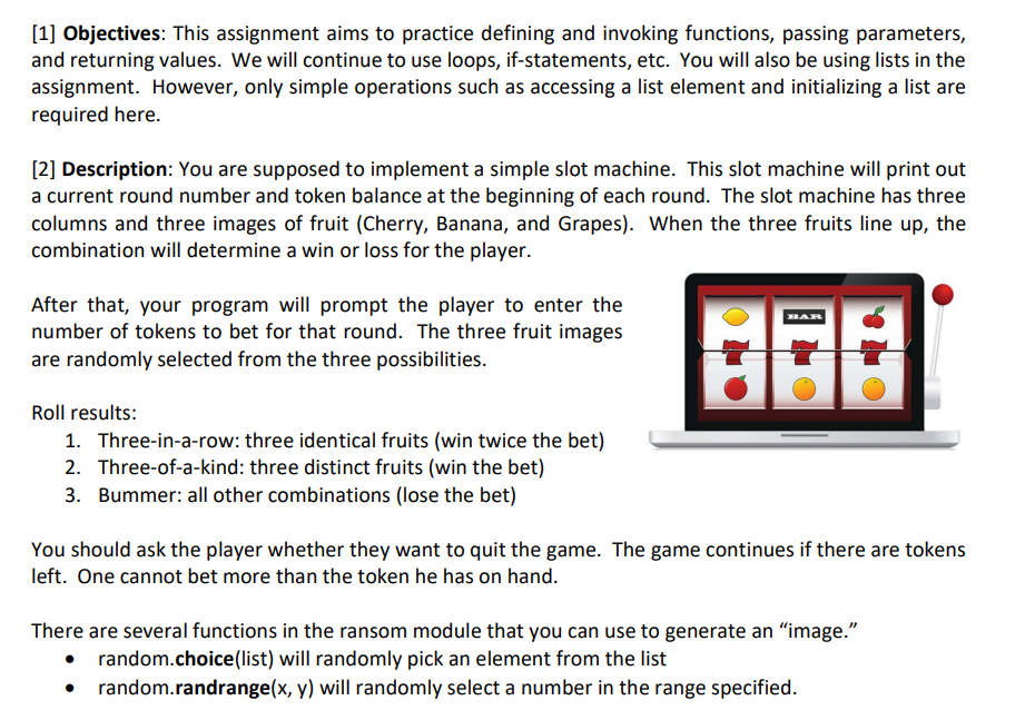Solved [1] Objectives: This assignment aims to practice | Chegg.com