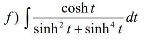 Solved b) $ x3 + 4x2 + x-1 + x? cosht /), sinh - sinh 4 | Chegg.com