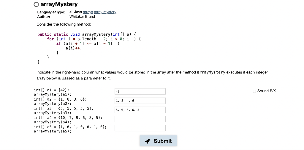 Solved (JAVA) Can anyone help me with the last two? Please | Chegg.com