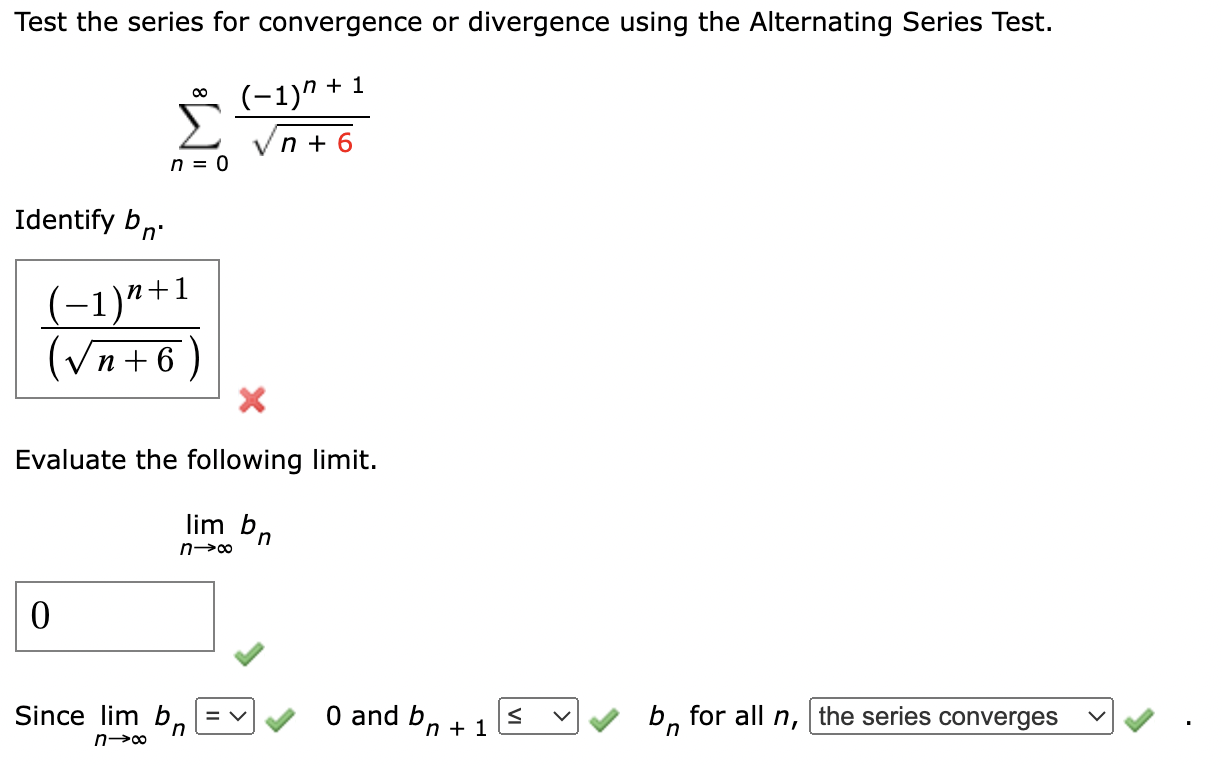 Solved Test the series for convergence or divergence using | Chegg.com
