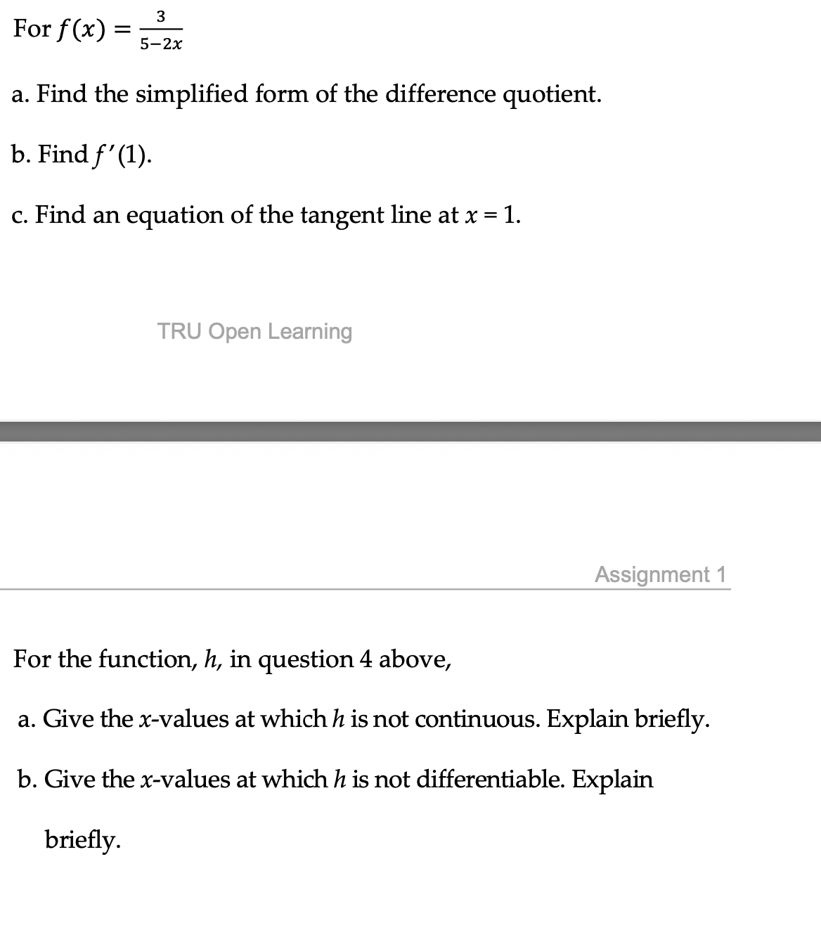 Solved For f(x)=35-2xa. ﻿Find the simplified form of the | Chegg.com