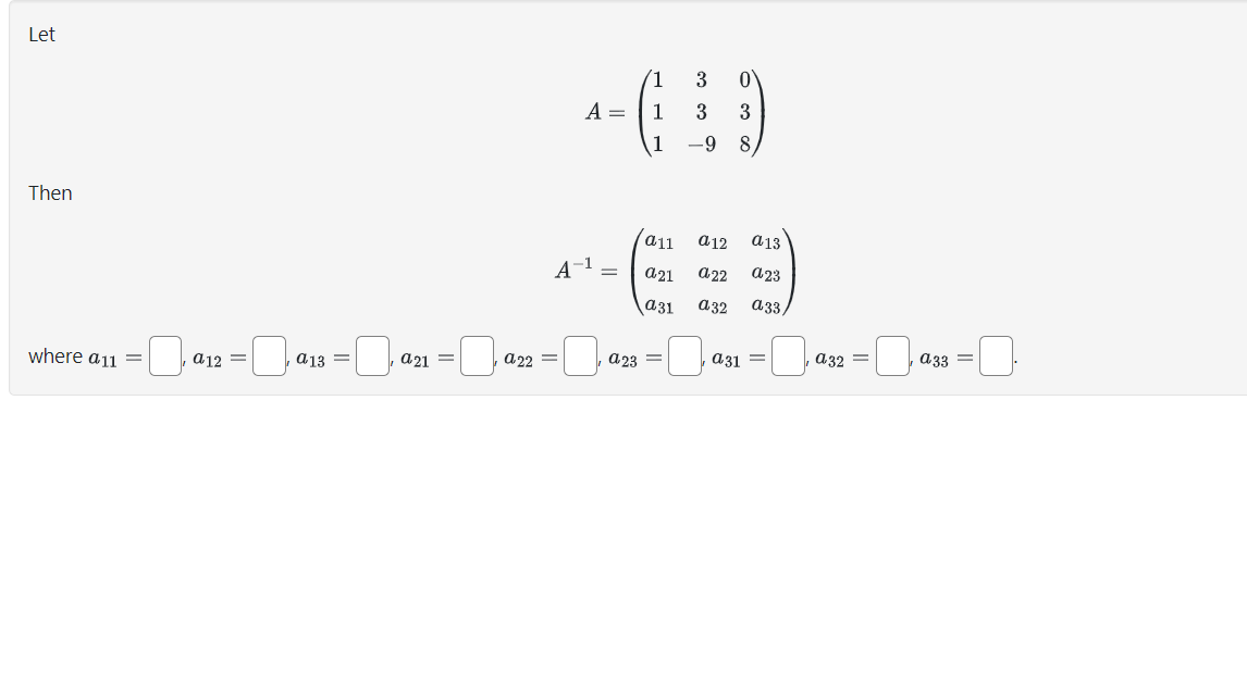 Solved A=⎝⎛11133−9038⎠⎞ Then | Chegg.com