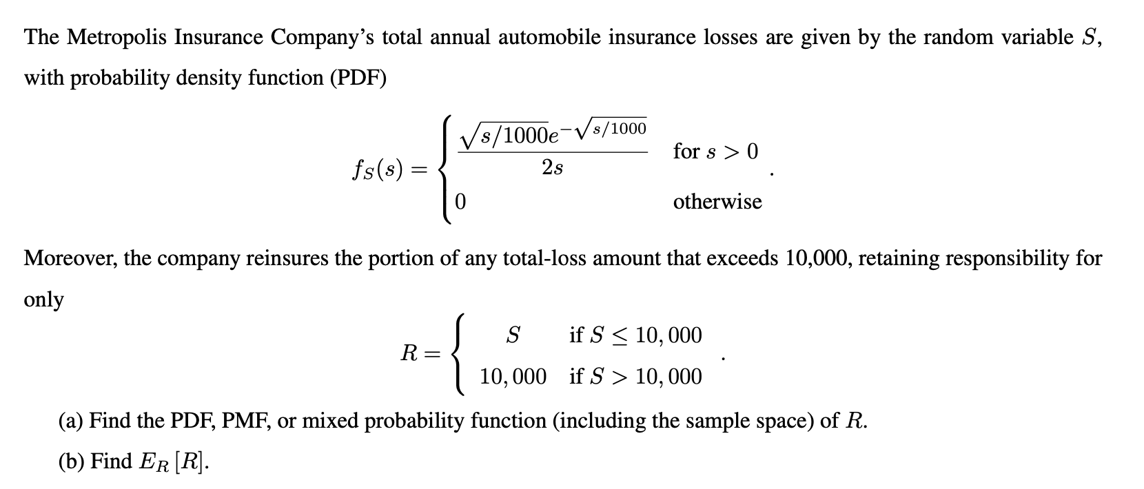 Solved This is a question from Mathematics of Risk, related | Chegg.com