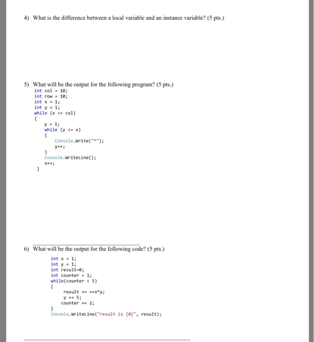 Solved 1) Provide the syntax to create an instance object of | Chegg.com