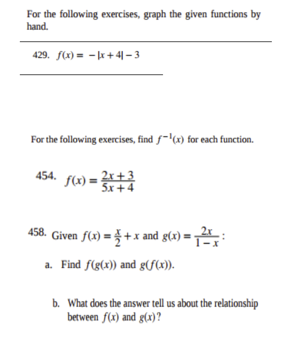 Solved For the following exercises, graph the given | Chegg.com