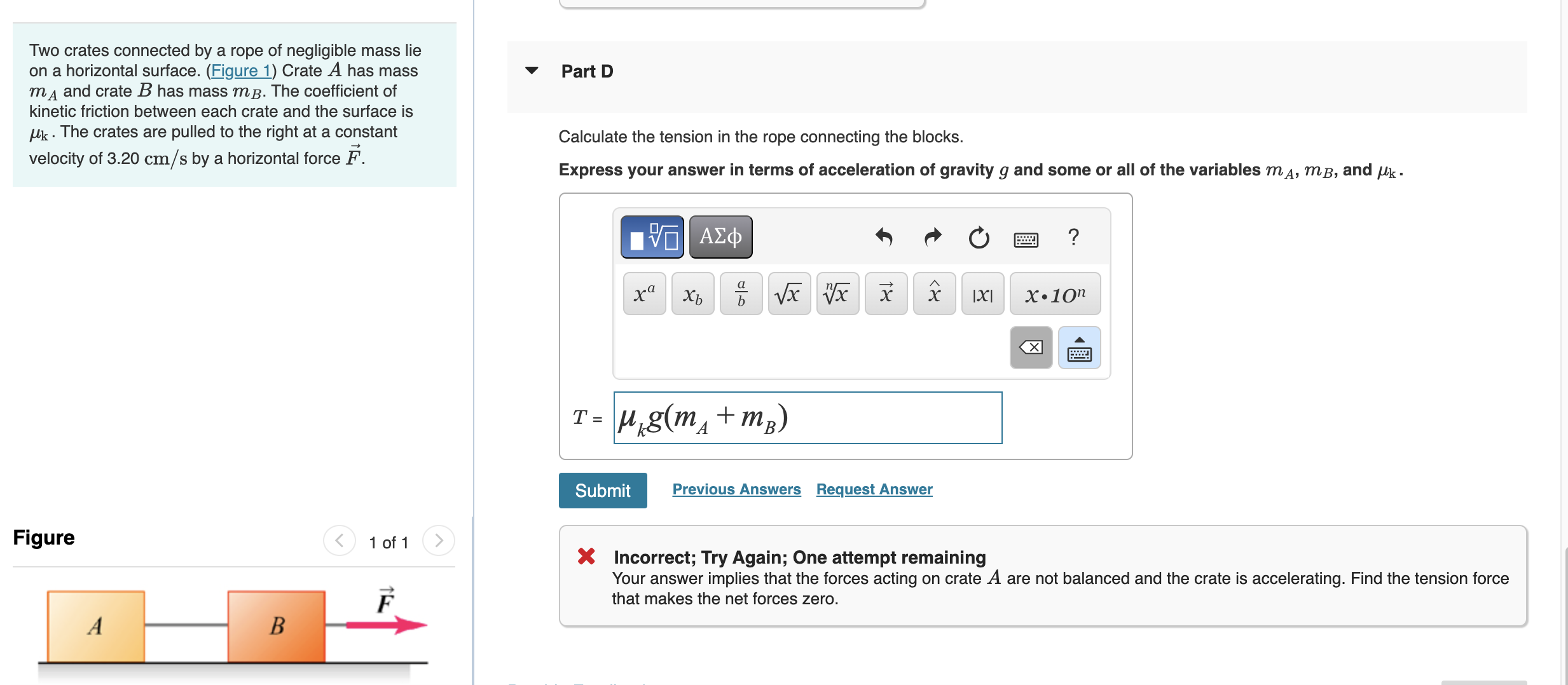 Solved Incorrect; Try Again; One attempt remainingYour | Chegg.com