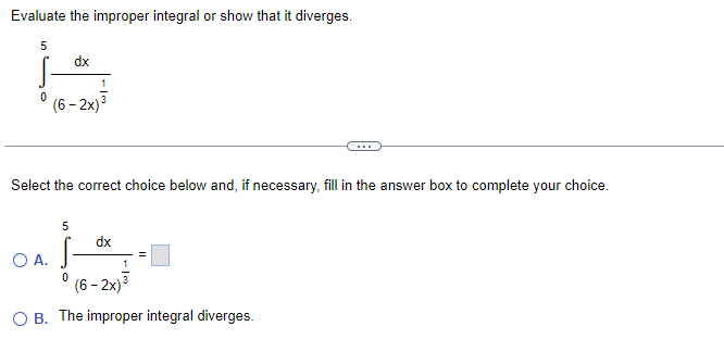 Solved Evaluate the improper integral or show that it | Chegg.com