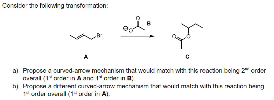 Solved Consider the following transformation: A C a) Propose | Chegg.com