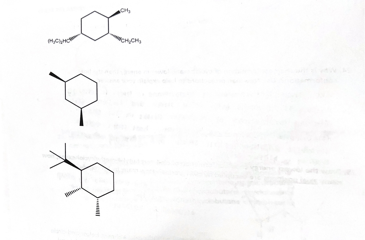Solved 26. Draw both chair conformations of the cyclohexane | Chegg.com