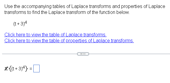 Solved Use the accompanying tables of Laplace transforms and | Chegg.com