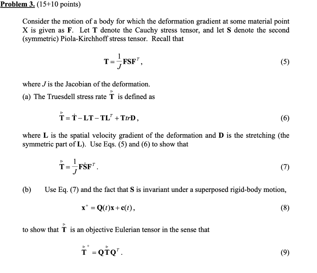 Solved Consider the motion of a body for which the | Chegg.com