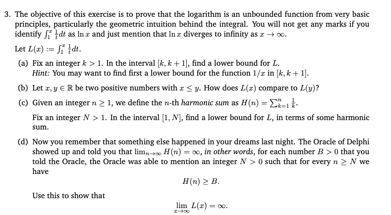 Solved 3. The objective of this exercise is to prove that | Chegg.com ...