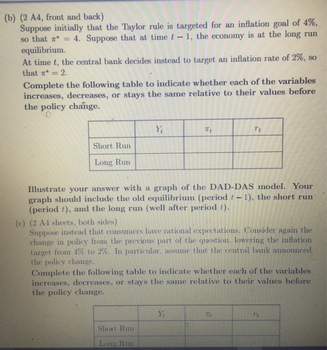 2. For this question, consider the DAD DAS framework | Chegg.com