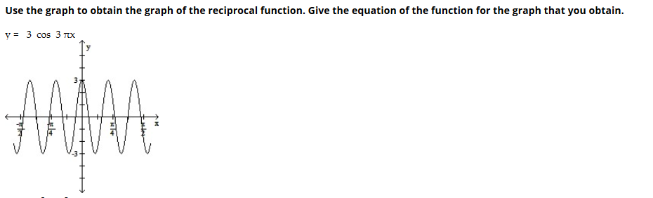 Solved Use the graph to obtain the graph of the reciprocal | Chegg.com