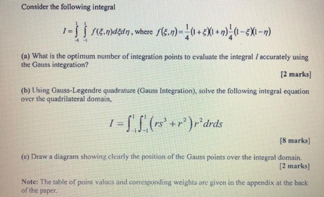 Solved Consider the following integral 1= | ss.sodžan, where | Chegg.com