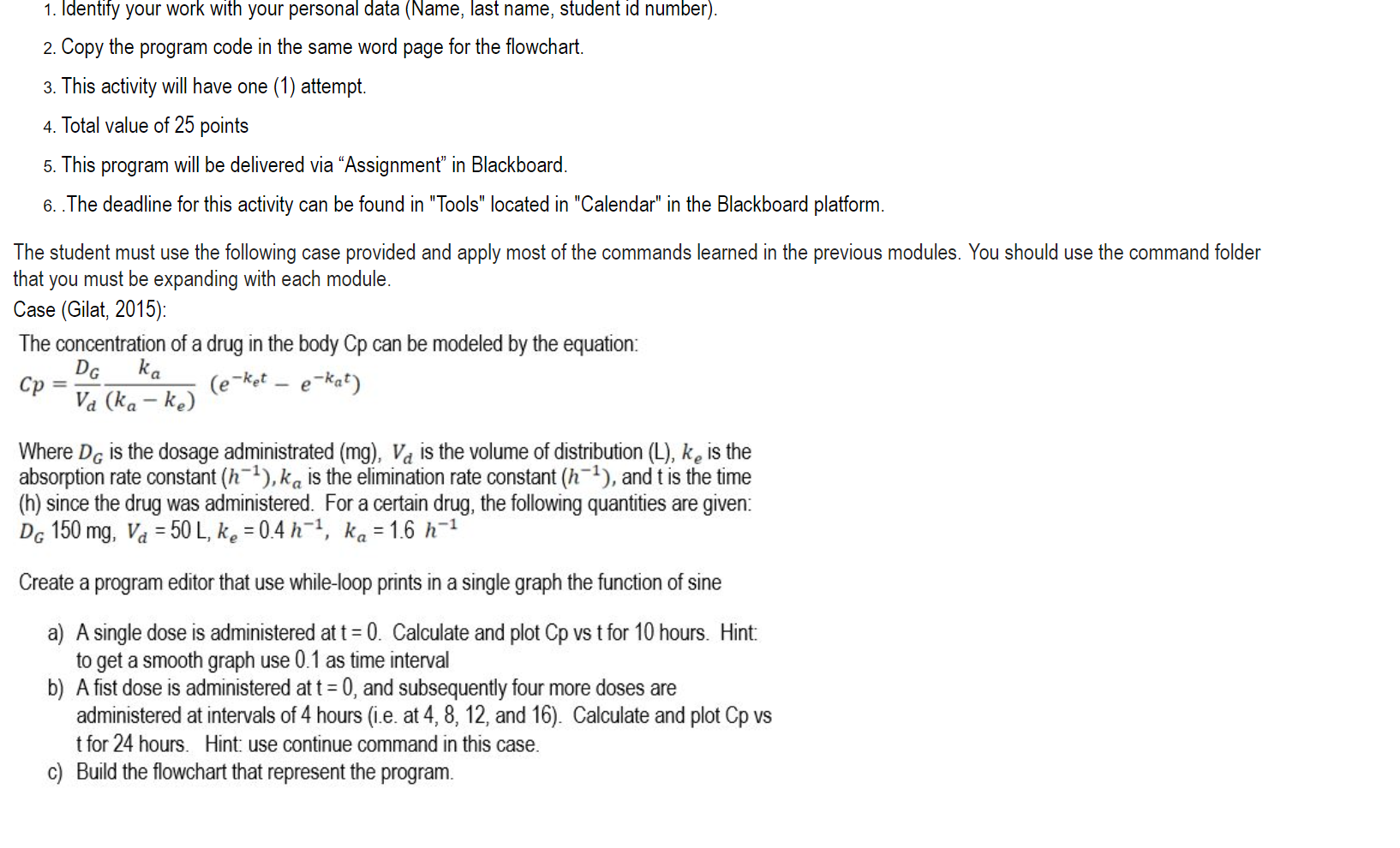 Solved The student must use the following case provided and | Chegg.com