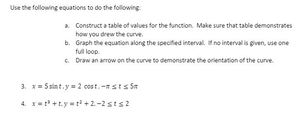Solved Use the following equations to do the following: a. | Chegg.com