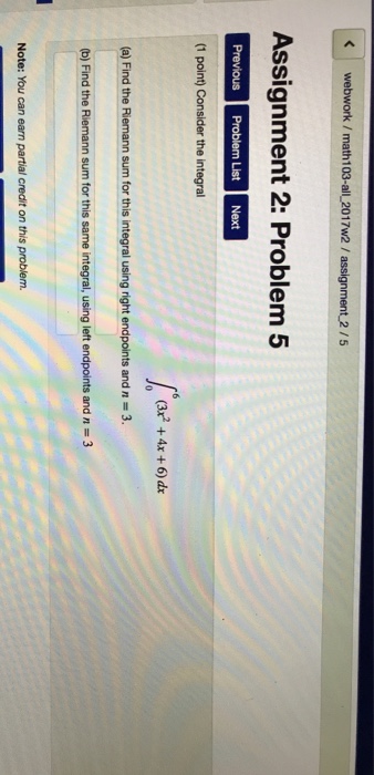 Solved Kwebwork / math103-all 2017w2/assignment 2/5 | Chegg.com