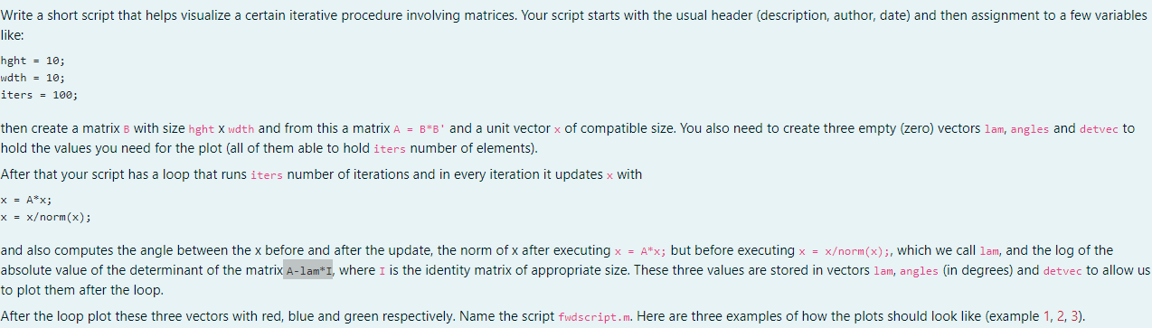 Solved Write a short script that helps visualize a certain | Chegg.com