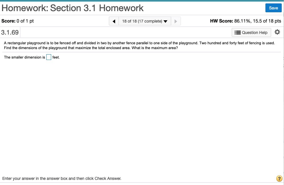 Solved Homework Section 3 1 Homework Save Score 0 Of 1 Pt