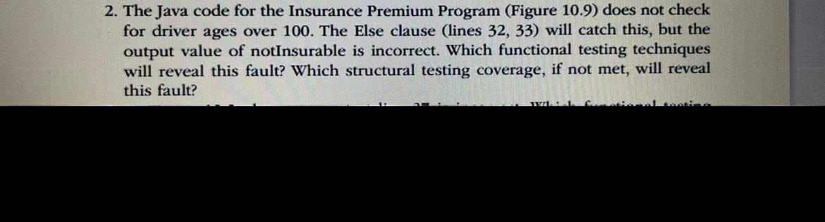 Solved 2. The Java code for the Insurance Premium Program | Chegg.com