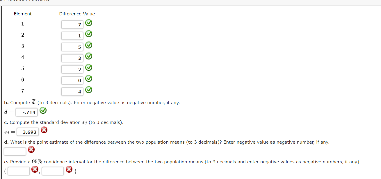 Solved The following data are from matched samples taken | Chegg.com