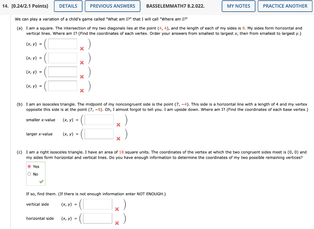 Solved 14. [0.24/2.1 Points] DETAILS PREVIOUS ANSWERS | Chegg.com